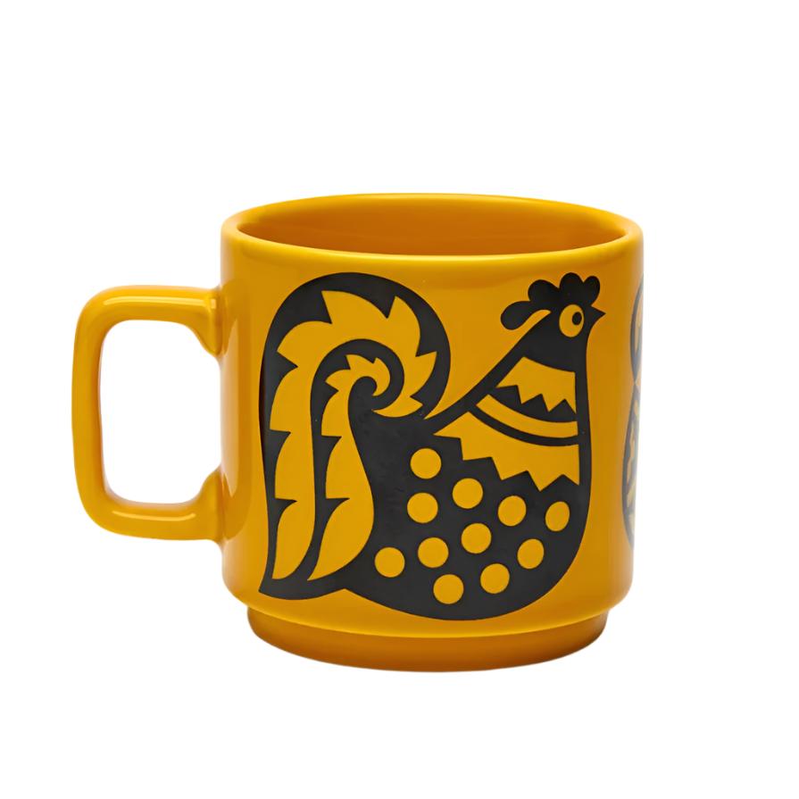 Hornsea Mug Chicken Family Yellow – Museum of the Home shop